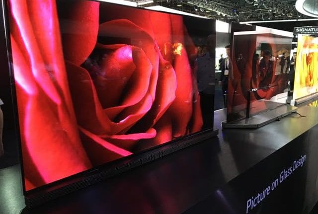 Our hands-on look at the LG Signature 4K OLED TV and refrigerator ...