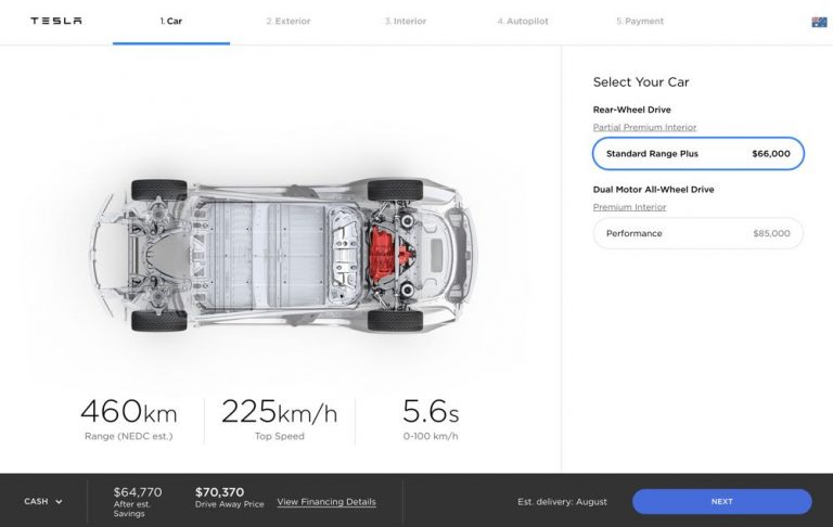 Tesla opens official orders and configurator for Model 3 in Australia ...