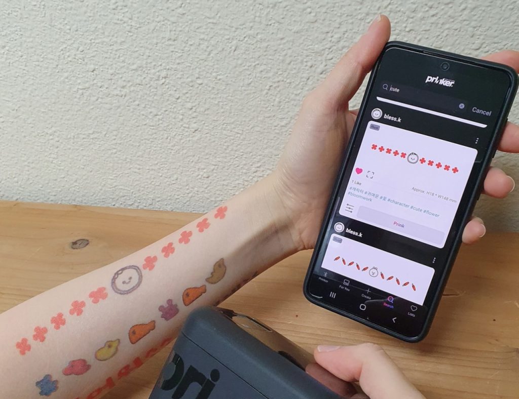 Take a look at Prinker - the world's first temporary tattoo printer ...