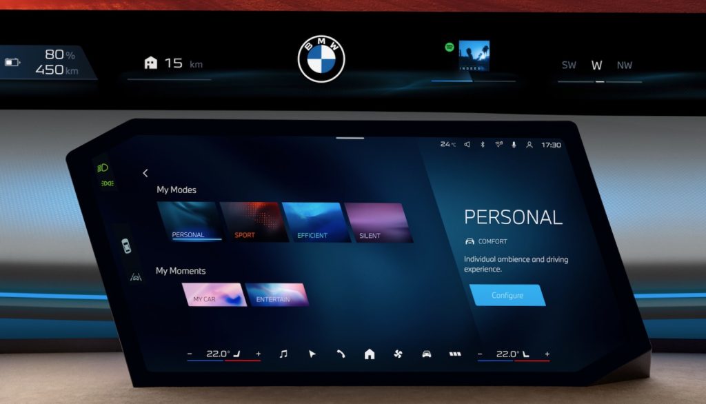 BMW unveils the future of driving with Panoramic iDrive and pillar to ...